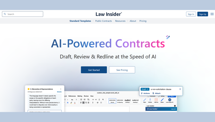 Law Insider Announces Low-Cost And Free AI-Powered Contract Tools For 1.2 Million Legal Users ...